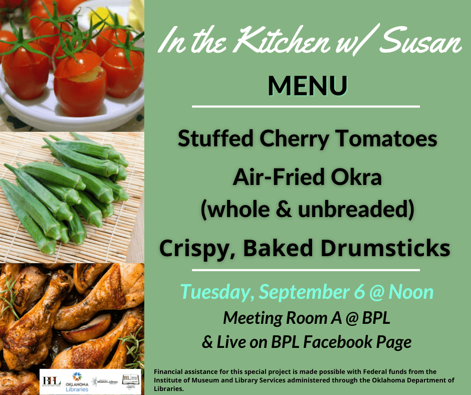 In the Kitchen w/ Susan is TODAY @ Noon in Meeting Room A ...