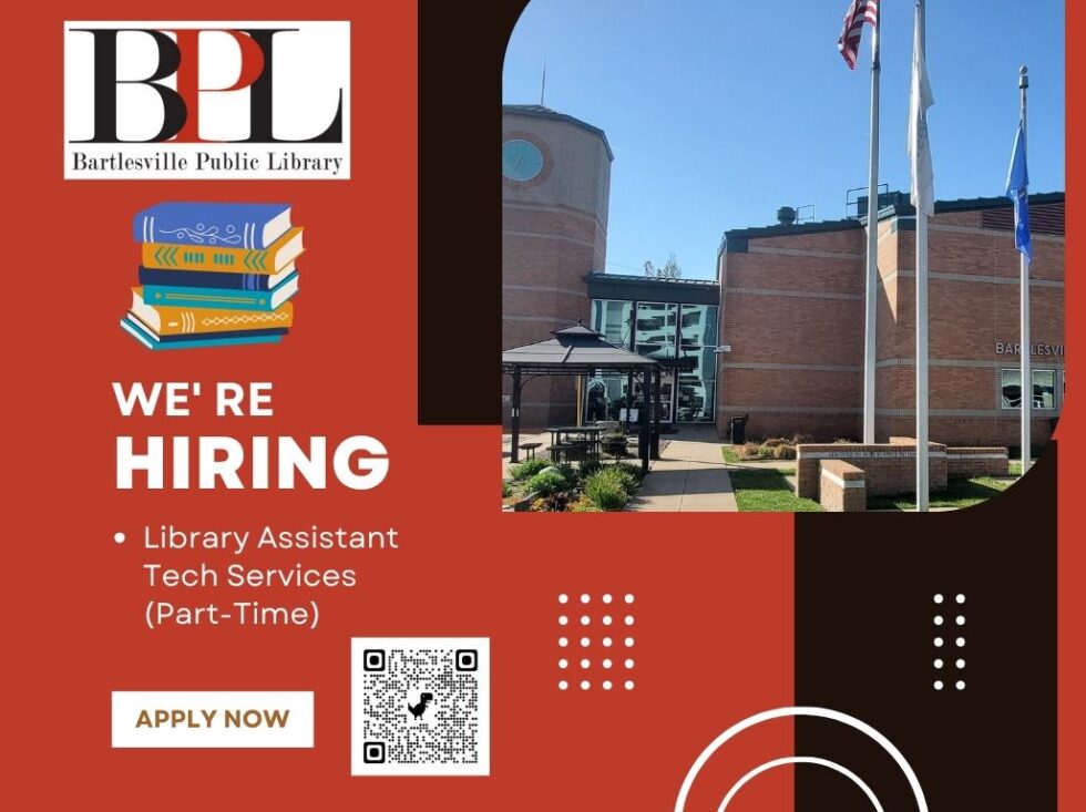 Join Our Team! | Bartlesville Public Library